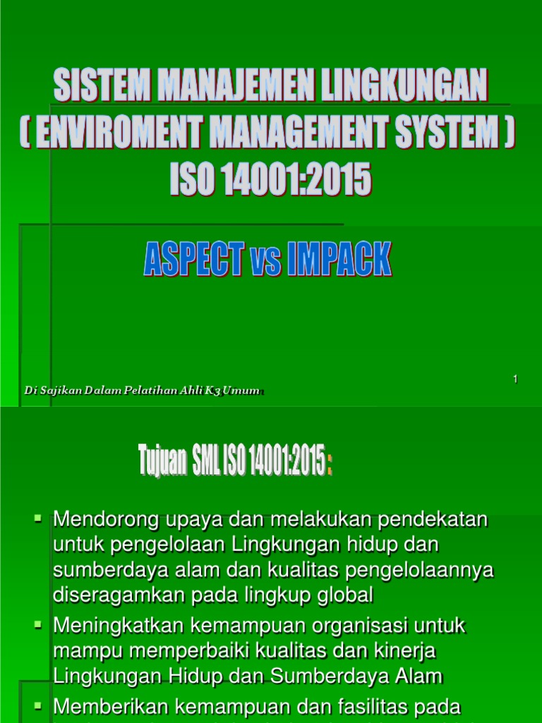 Materi Awareness Iso 14001 Udinus 15 16 Agustus 2022 2 | PDF