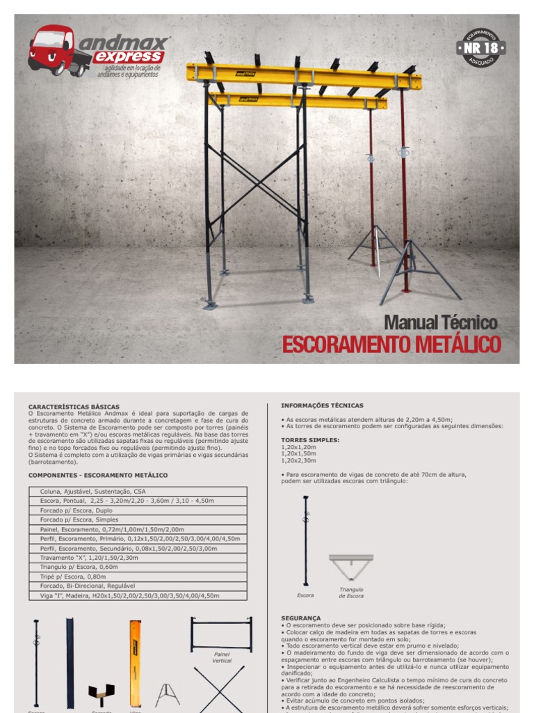 NR 18 - Escoramento Cimbramento | PDF | Elementos arquitetônicos ...