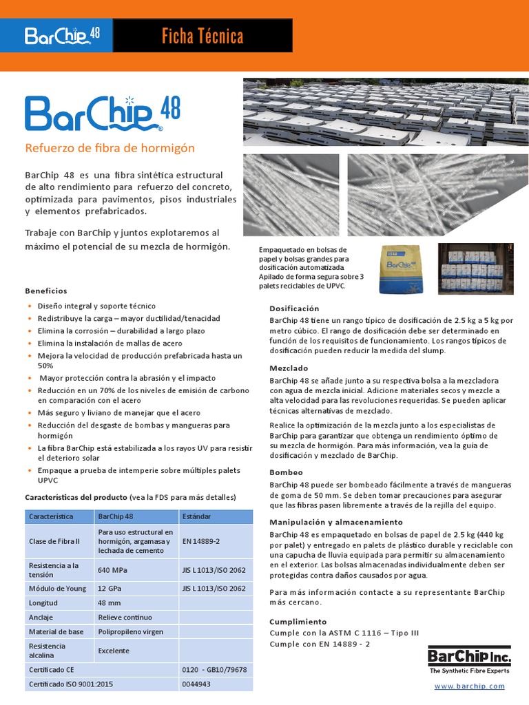 PDS BarChip48 FIB 2019 2 SPA | PDF | Hormigón | Acero