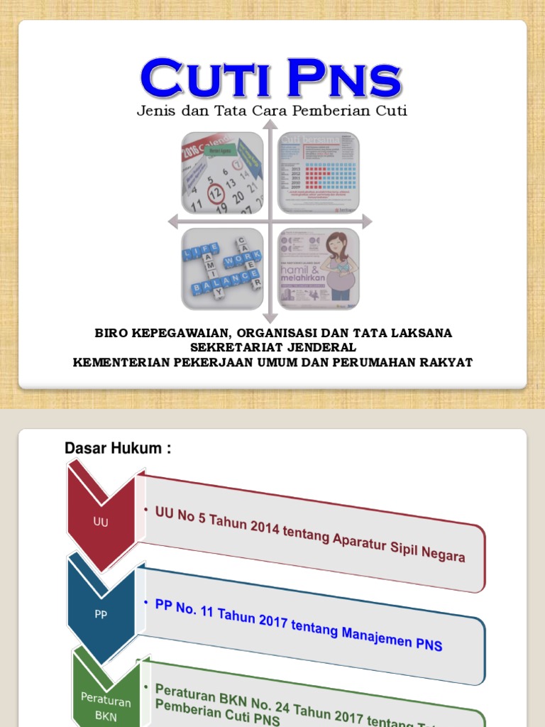 Panduan Cuti PNS Kementerian PUPR | PDF