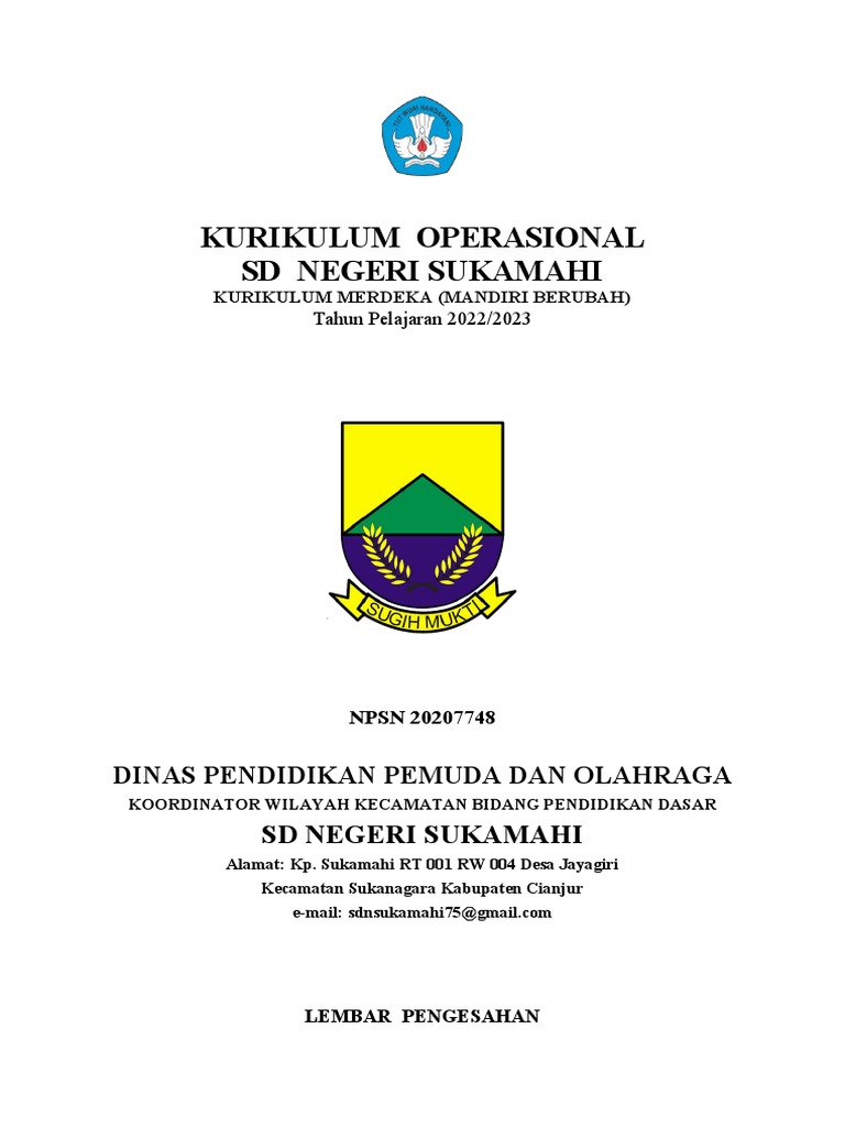Lembar Pengesahan Dan BA - Daftar Hadir KOSP | PDF