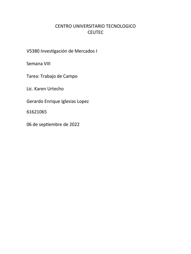 Tarea S8 8.1 | PDF | Cuestionario Tarea S8 8.1 | PDF | Cuestionario