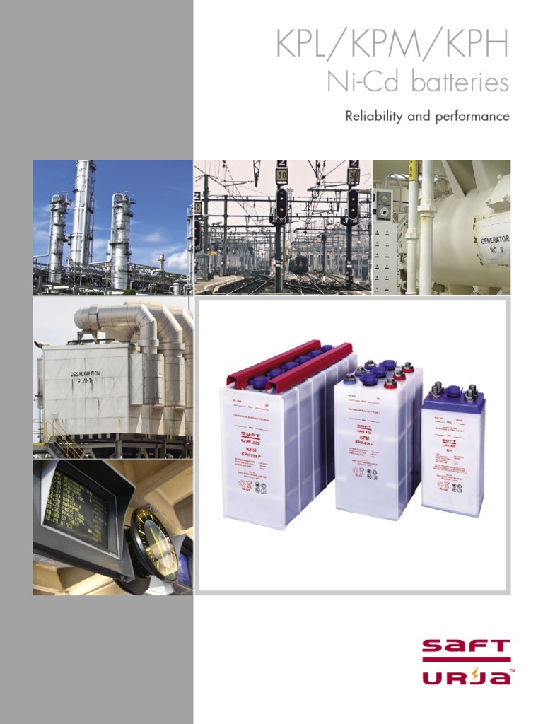 SAFT URJA KPL+KPM+KPH Productbrochure 22025-0821-2 | PDF | Rechargeable Battery | Electrical ...