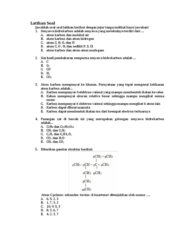 Kimia Latsol PTS | PDF