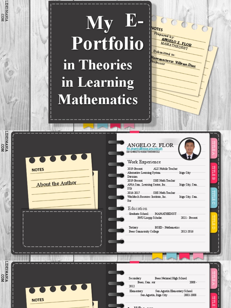 E-Portfolio (Angelo Z. Flor) | PDF | Learning | Teachers
