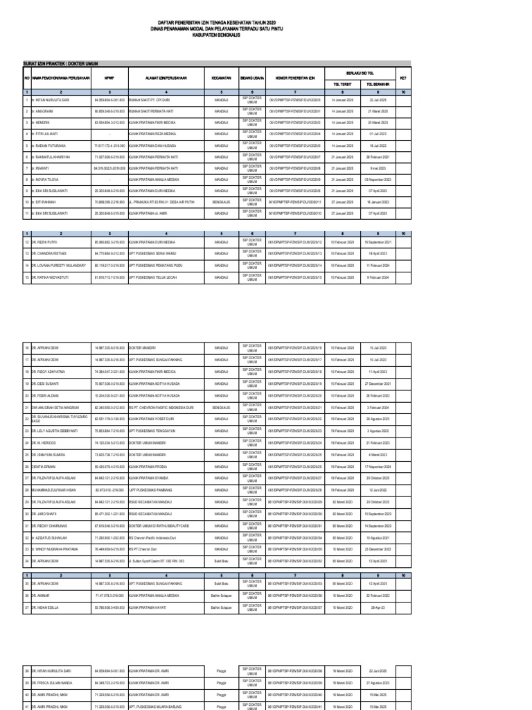 2.SIP Dokter 2020 | PDF