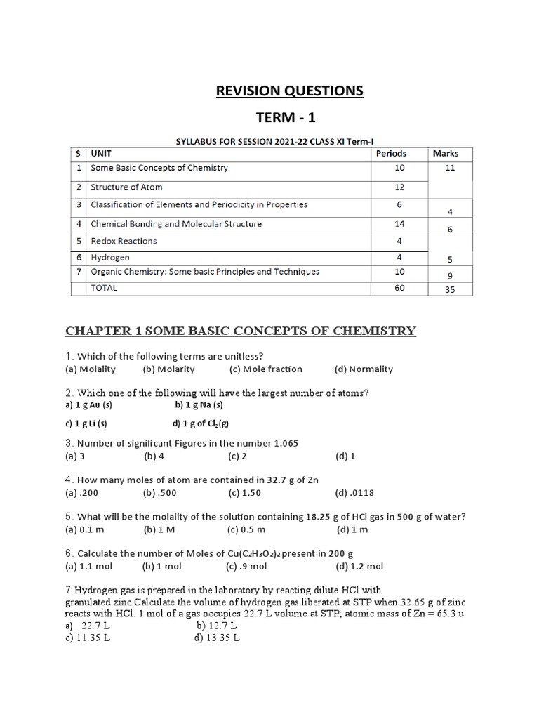 Ch. 1,2,3,4 | PDF | Chemical Bond | Mole (Unit)