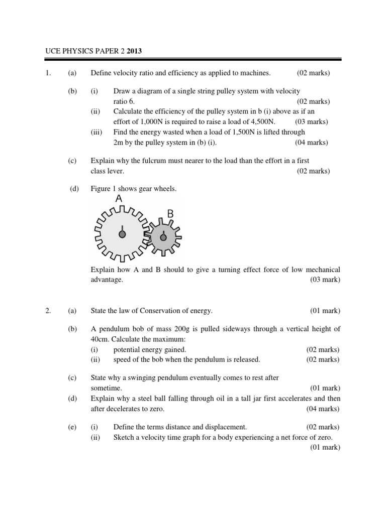 Uce Physics Paper Two 2013 | PDF | Radioactive Decay | Waves