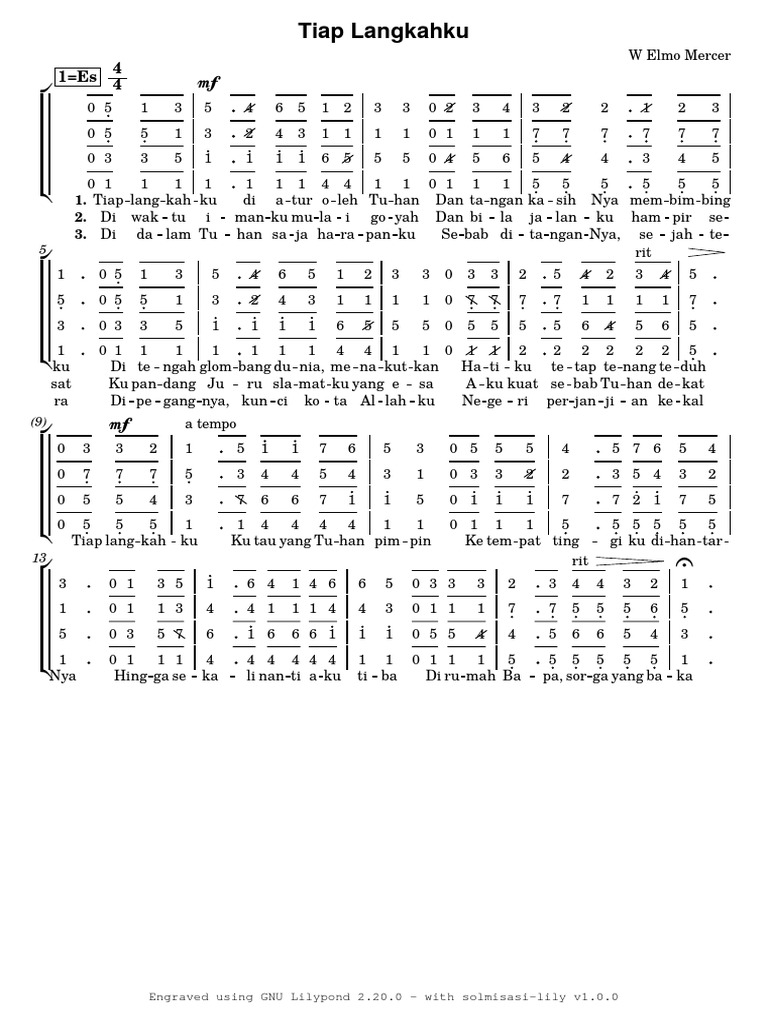 Tiap-Langkahku SATB | PDF