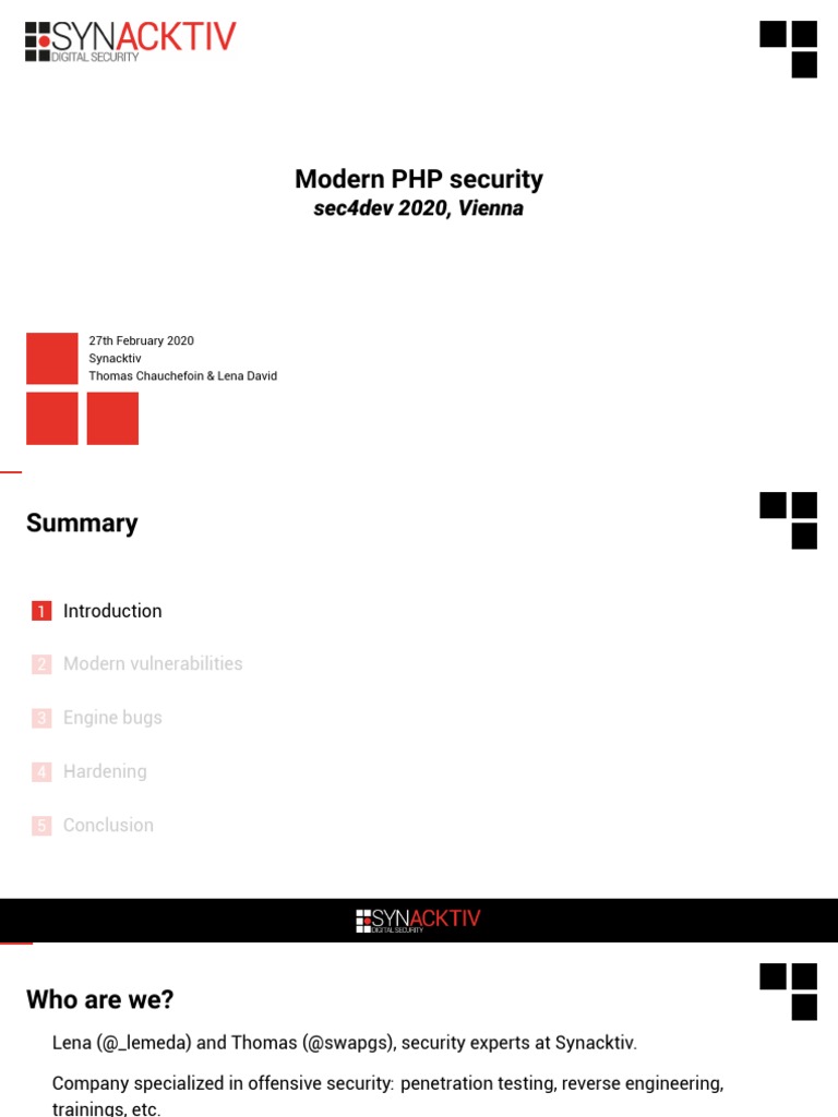 Modern PHP Security | PDF | Php | Web Server Modern PHP Security | PDF | Php | Web Server