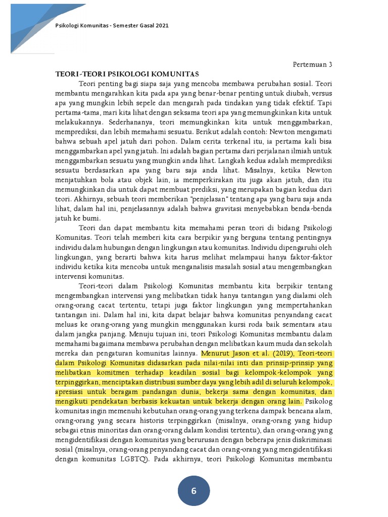 Psikologi Komunitas 3 | PDF