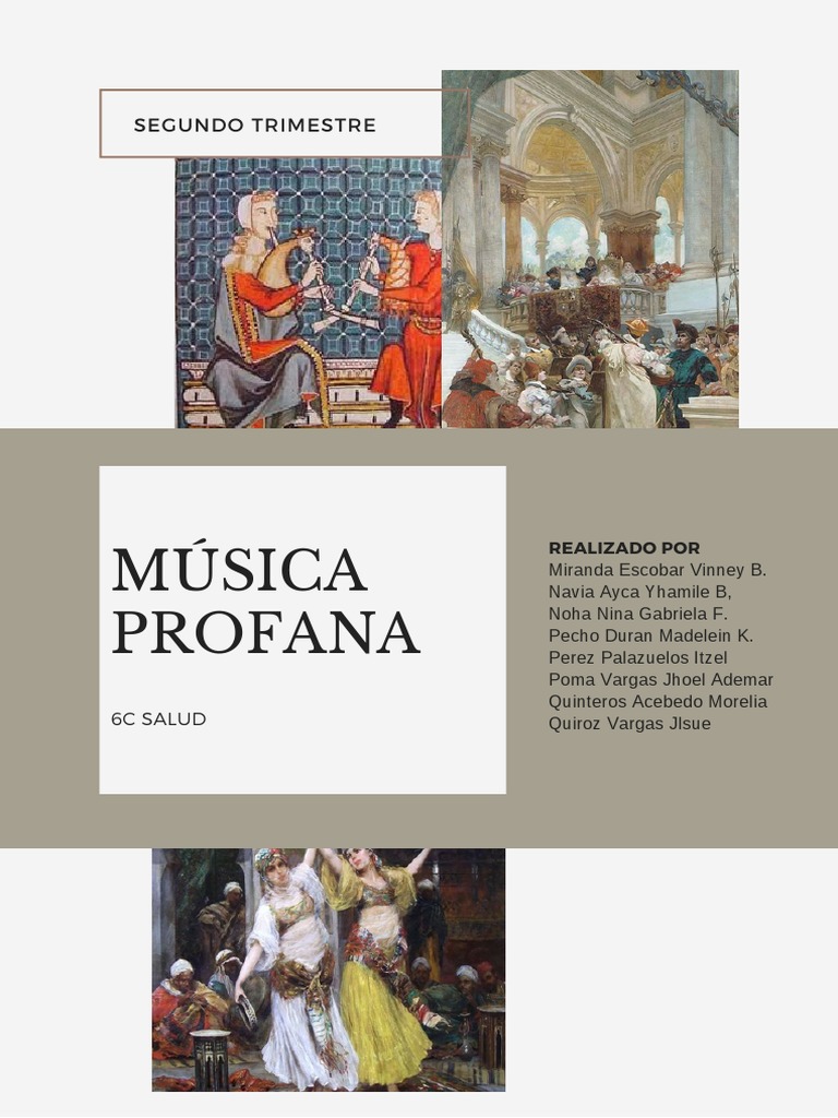 Informe Música Profana | PDF | Las artes escénicas | Instrumentos musicales