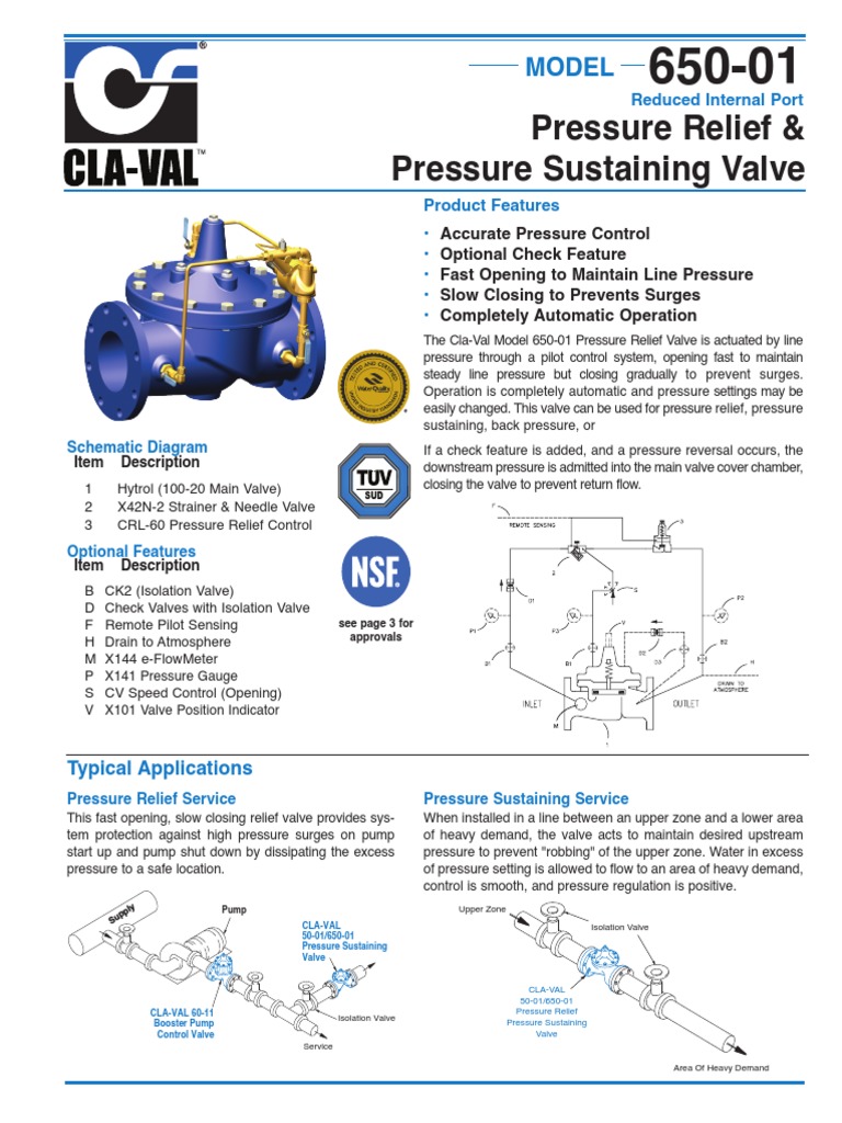 7.5. Cla-Val E-650-01 | PDF | Valve | Materials