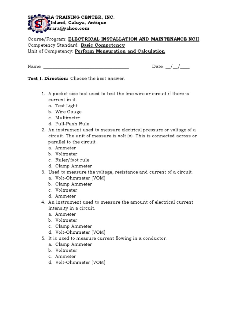 Common-Perform Mensuration and Calculation | PDF | Physical Quantities ...
