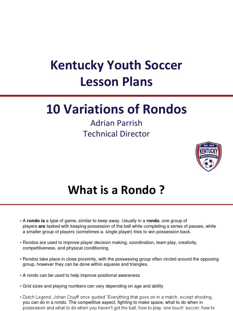 Variation of Rondos | PDF | Forward (Association Football) | Defender ...