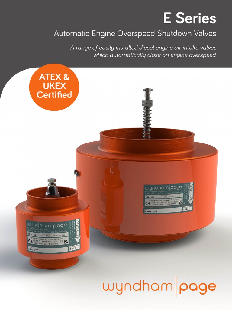 E Series ATEX Handbook V7 | PDF | Turbocharger | Valve