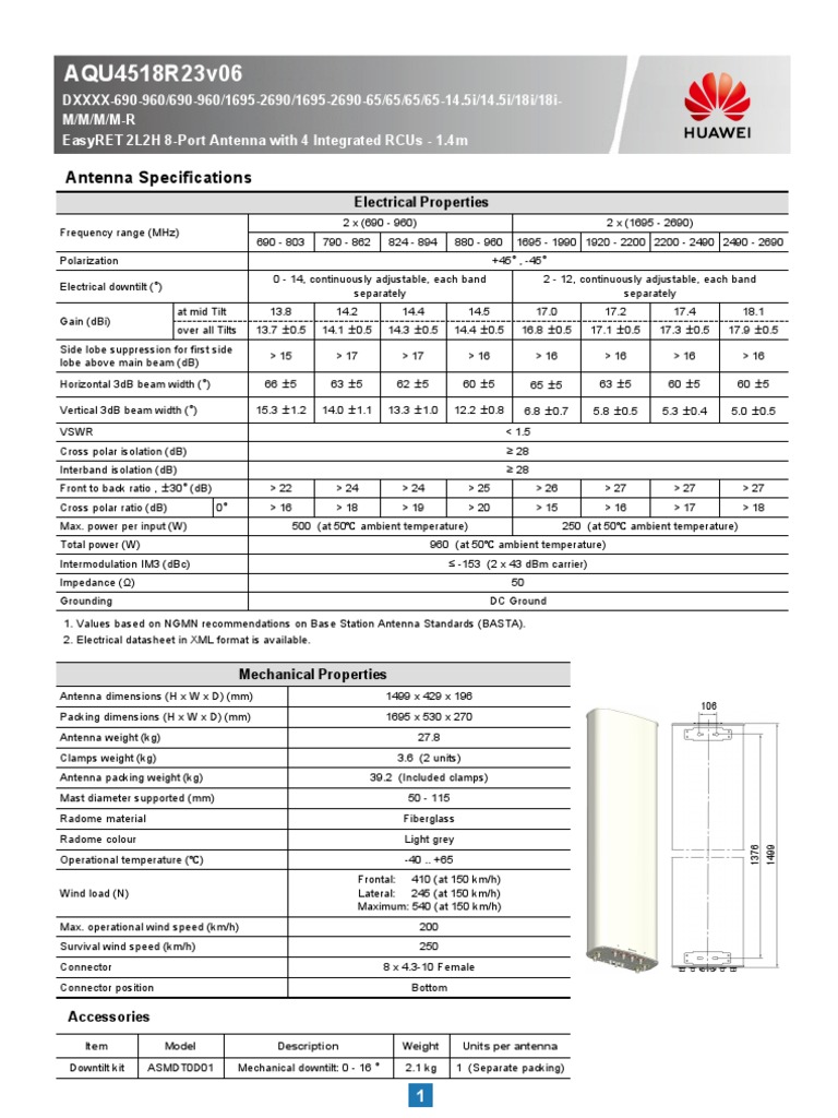 ANT-AQU4518R23v06 Datasheet | PDF | Electromagnetism | Electrical Engineering