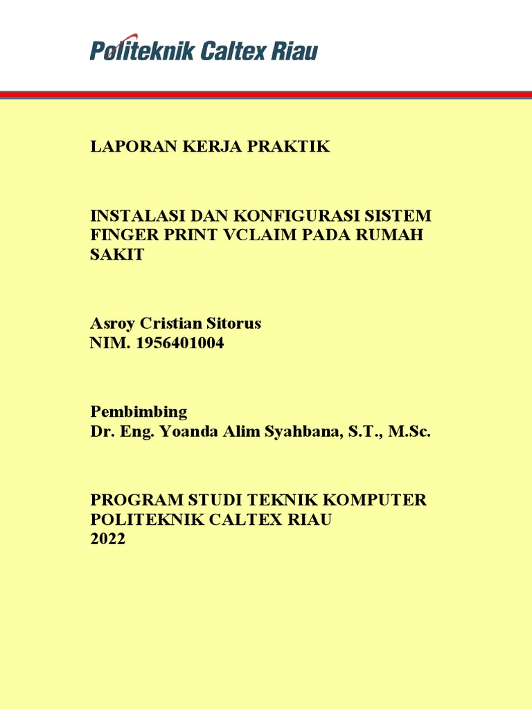 LaporanKP Asroy Final | PDF