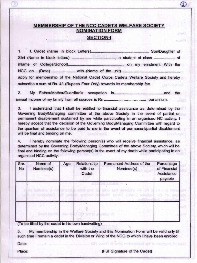 NCC 2022-23 | PDF | Cadet | Justice