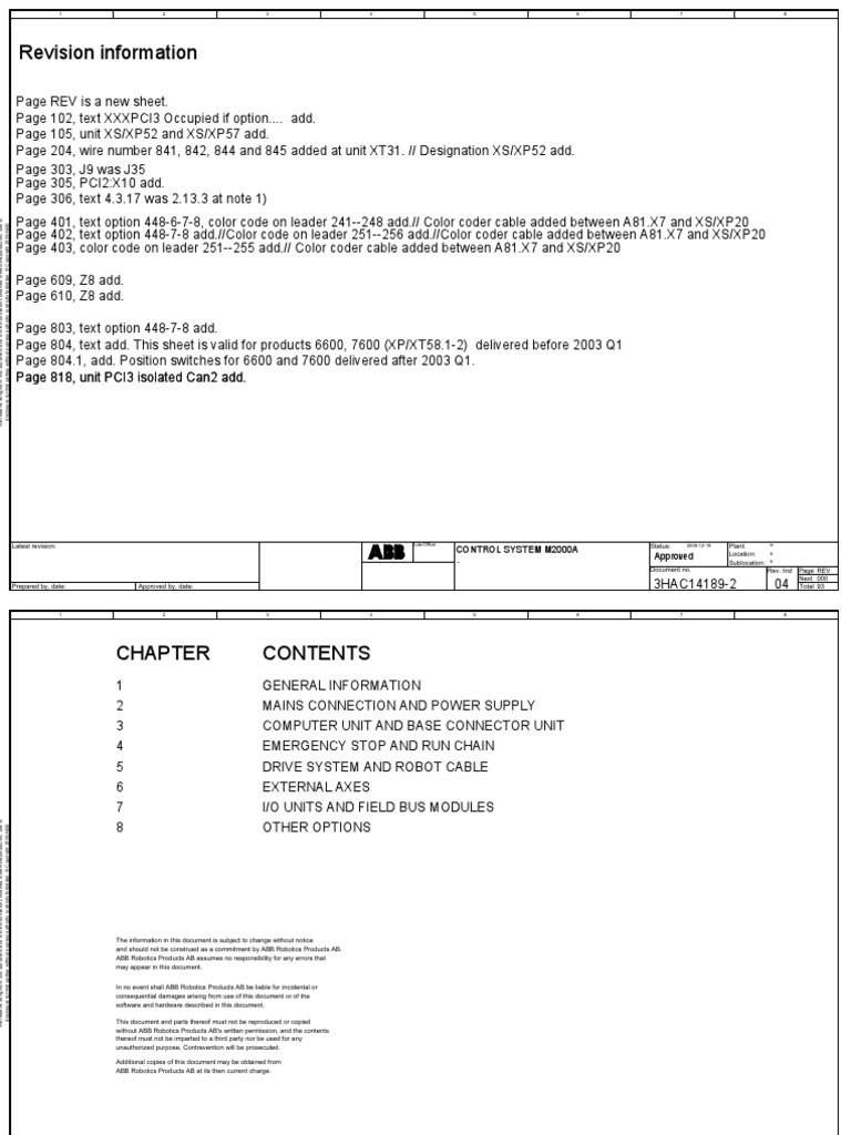 3hac14189-2 Rev04 | PDF | Input/Output | Computer Hardware