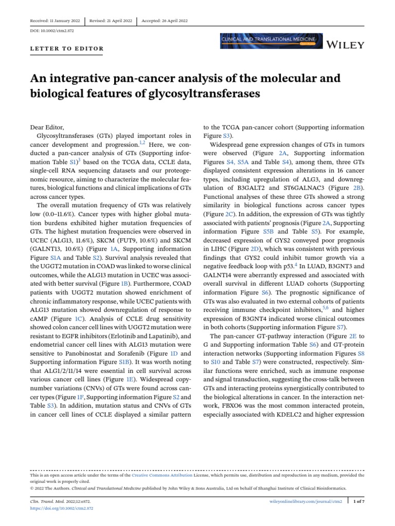Clinical Translational Med - 2022 - Li - An integrative pan%E2%80 ...