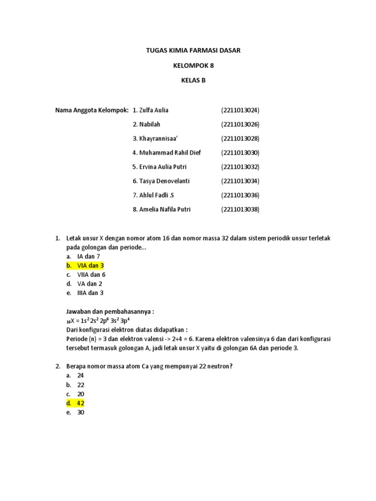Kelompok 8 - Tugas KFD - Kelas B | PDF