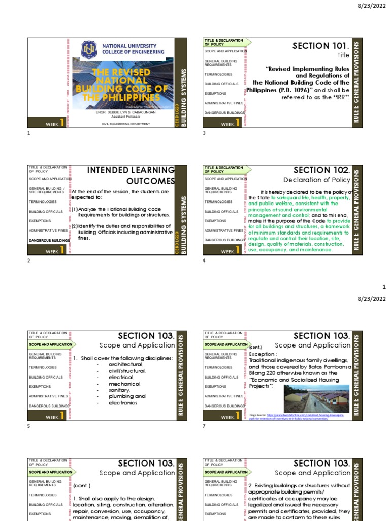 WK1.1 - Cebdlg20 - NBCP Section 105 To 215 | Download Free PDF | Government | Justice