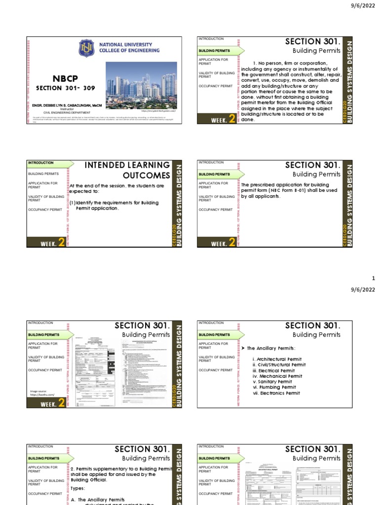 WK.2 - CEBDLG20 - NBCP Section 301 | PDF