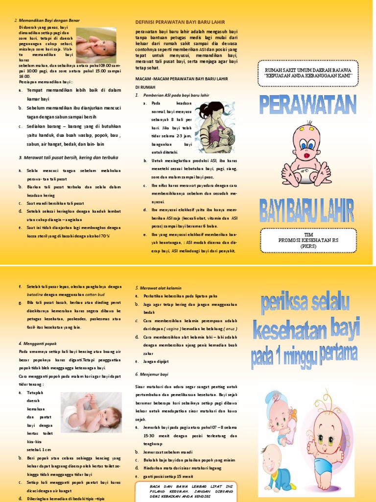 Leaflet-Perawatan-Bayi Baru Lahir | PDF