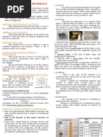Physical and Chemical Properties of Minerals | PDF | Minerals | Rock ...