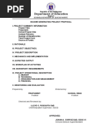DepEd Income Generating Project Proposal and Terminal Report FORMAT ...