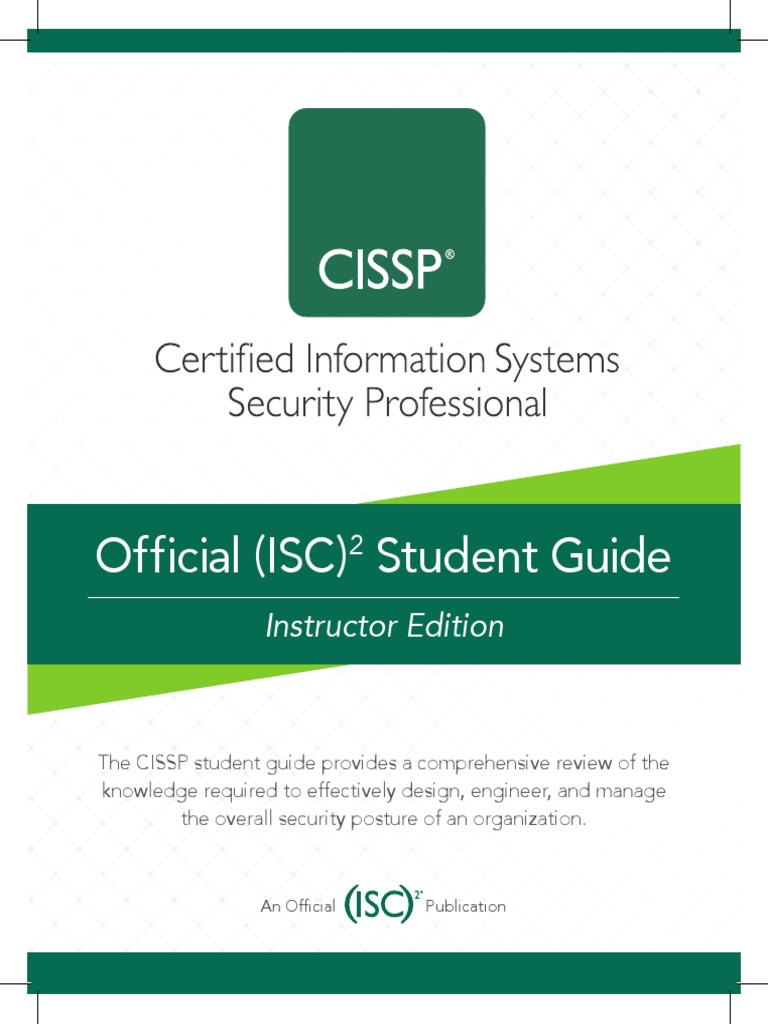 CISSP_InstructorEdition | PDF | Information Security | Governance