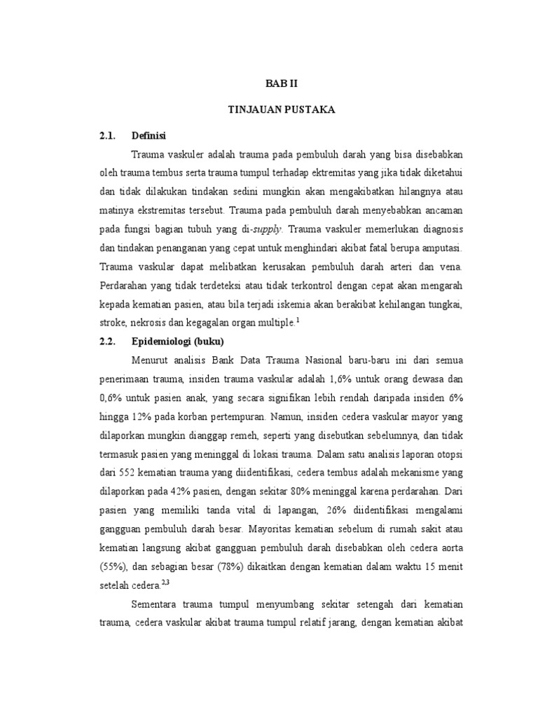 Trauma Vaskular | PDF