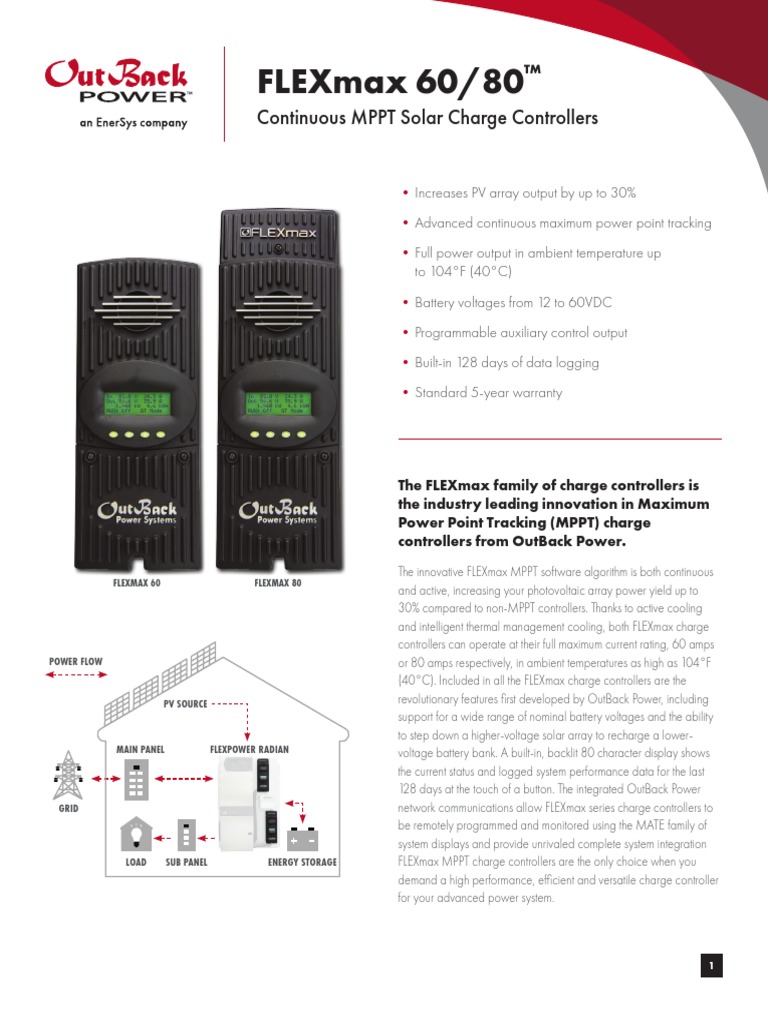 SCC FLEXmax 80 Data Sheet | PDF | Photovoltaic System | Photovoltaics