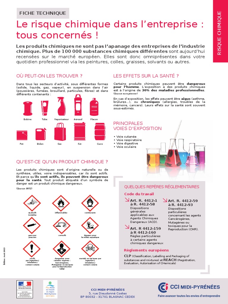 Fiche Prevention Risques Chimiques | PDF | Sciences physiques | Sciences de la santé