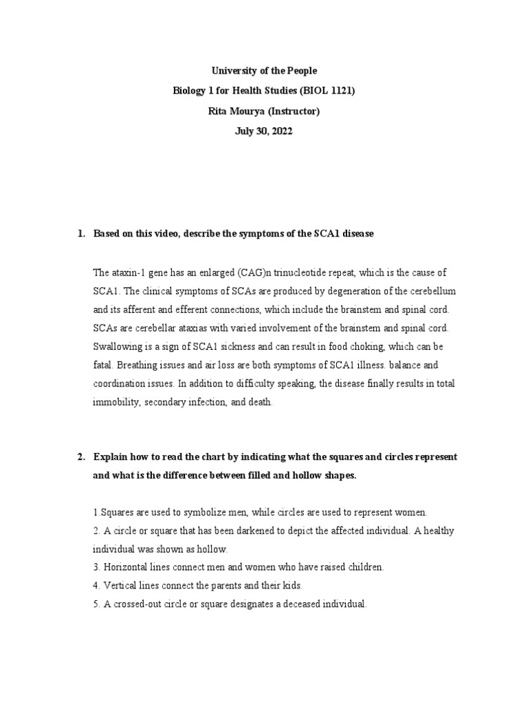 Biol 1121 W A Unit 7 Pdf Diseases And Disorders Clinical Medicine