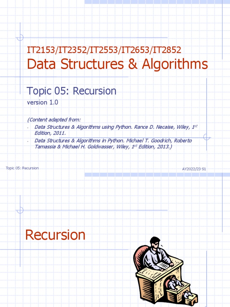 Dstr Topic05 Recursion Pdf Subroutine Computer Engineering