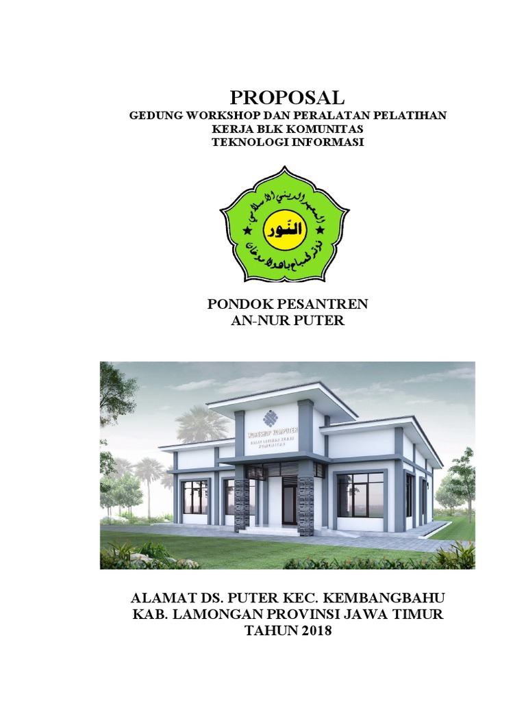 Proposal BLK Komunitas PP An-Nur Lamongan 2019 | PDF