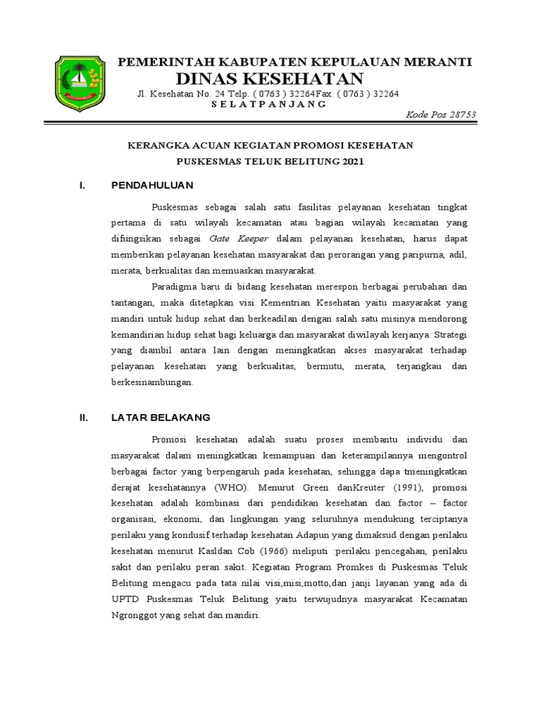 Laporan Kegiatan Kebugaran | PDF