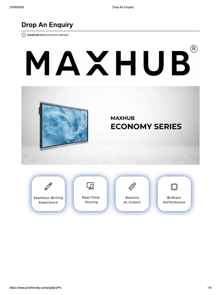 Maxhub E Series | PDF