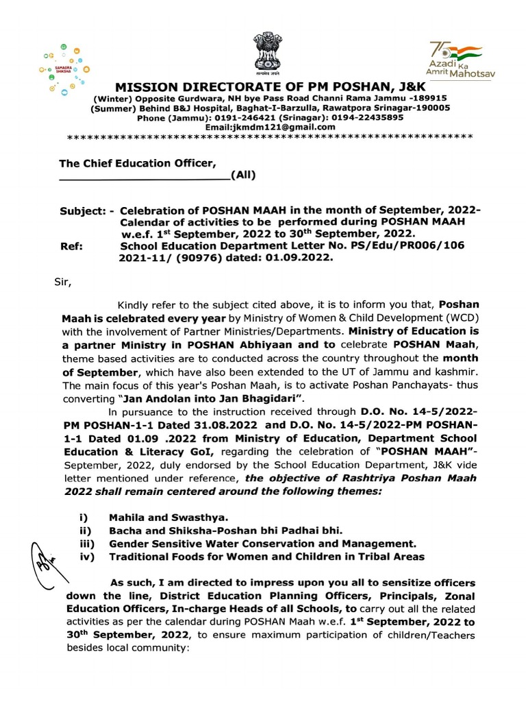 Poshan Maah Pm Poshan Pdf