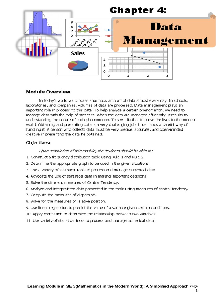 Module 4 Data Management Pdf Mode Statistics Mean