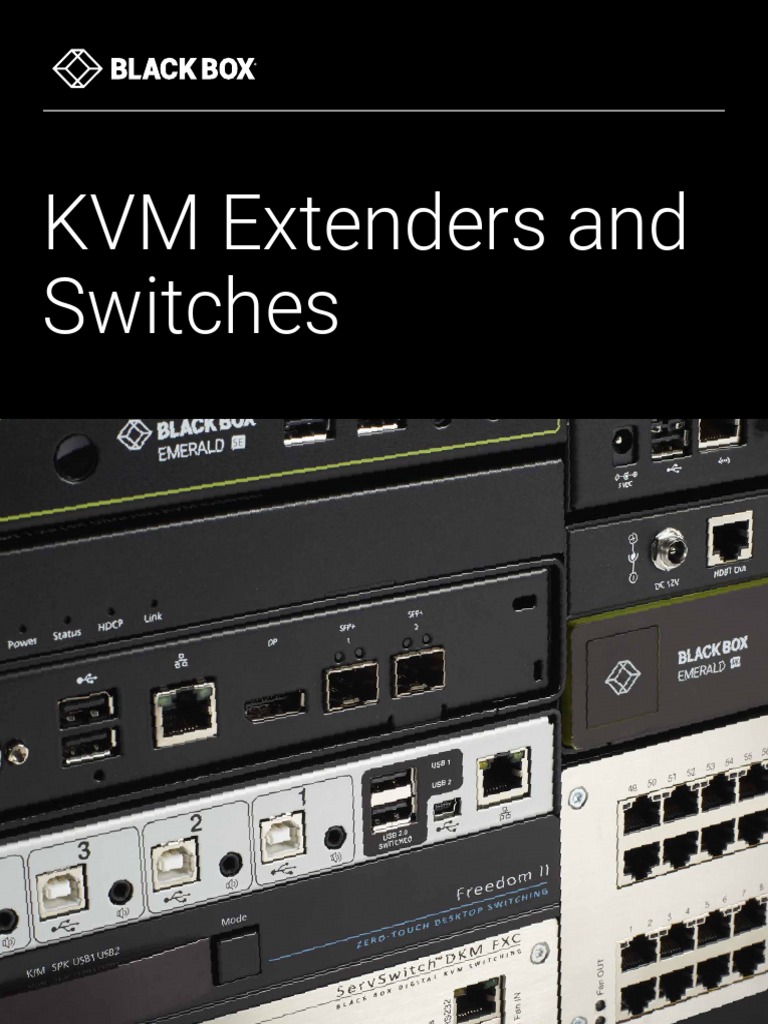 Black Box-Kvm Extenders and Switches | PDF | Usb | Hdmi