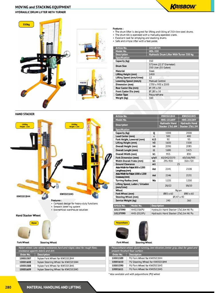 Hand Stacker Krisbow | PDF