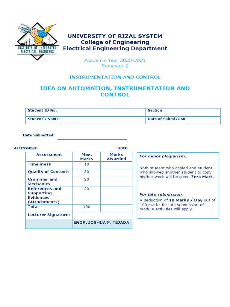 Iiee Template | PDF | Instrumentation | Computer Science