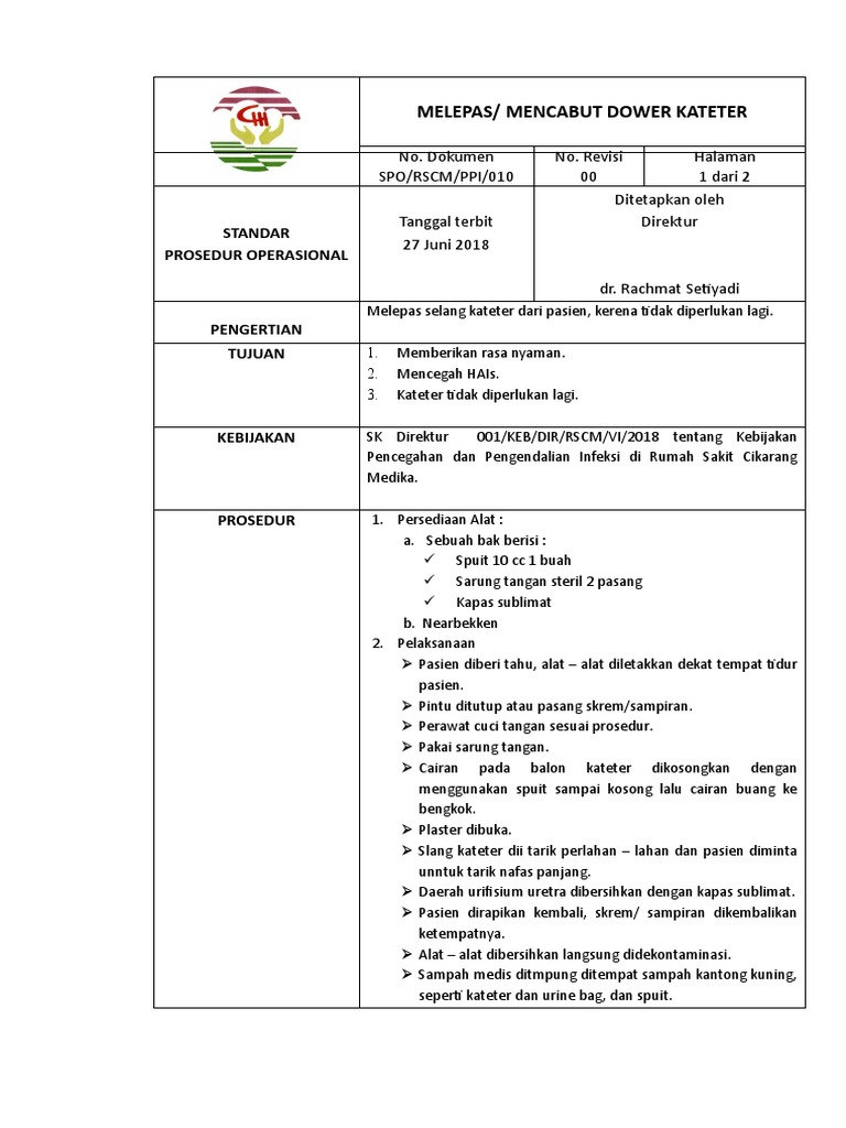 Melepas Dower Kateter | PDF