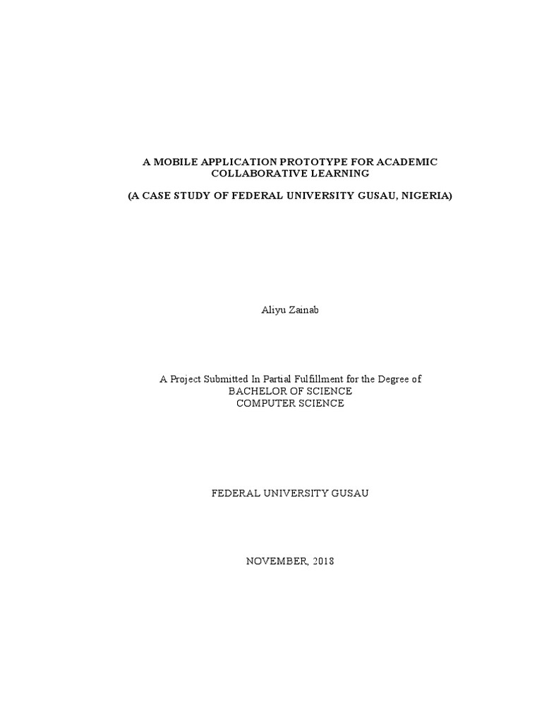 A Mobile Application For Academic Collaborative Learning | PDF | Learning | Application Software