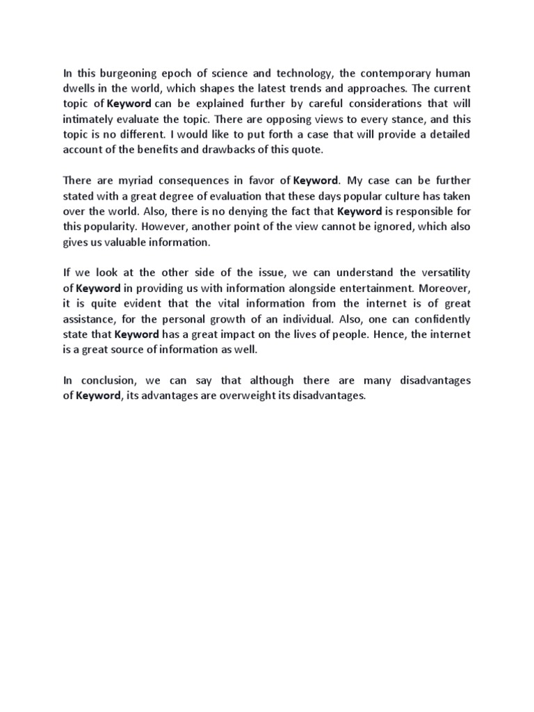 In This Burgeoning Epoch of Science and Technology | PDF