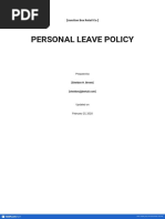 Target Leave of Absence Guidelines | PDF | Sick Leave | Parental Leave