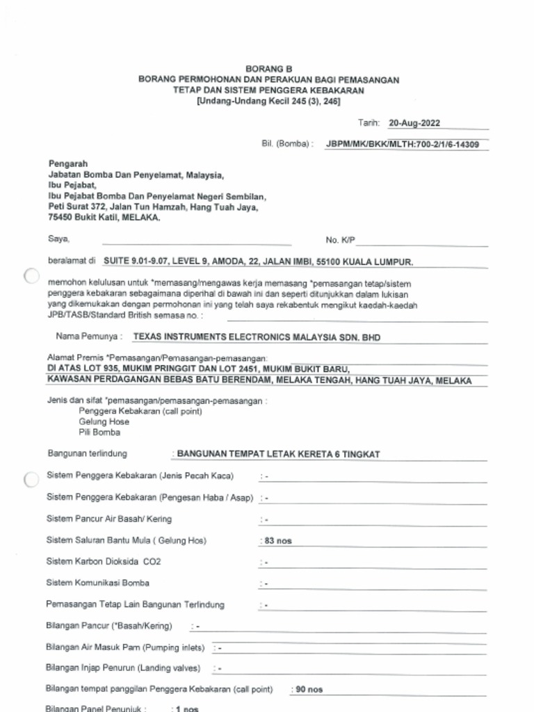 23. Borang B | PDF